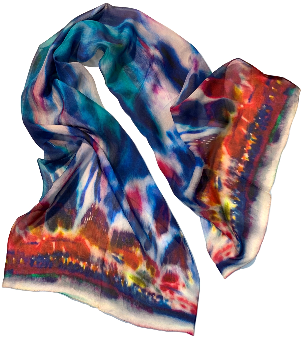 Opera House in Vivid Silk Scarf